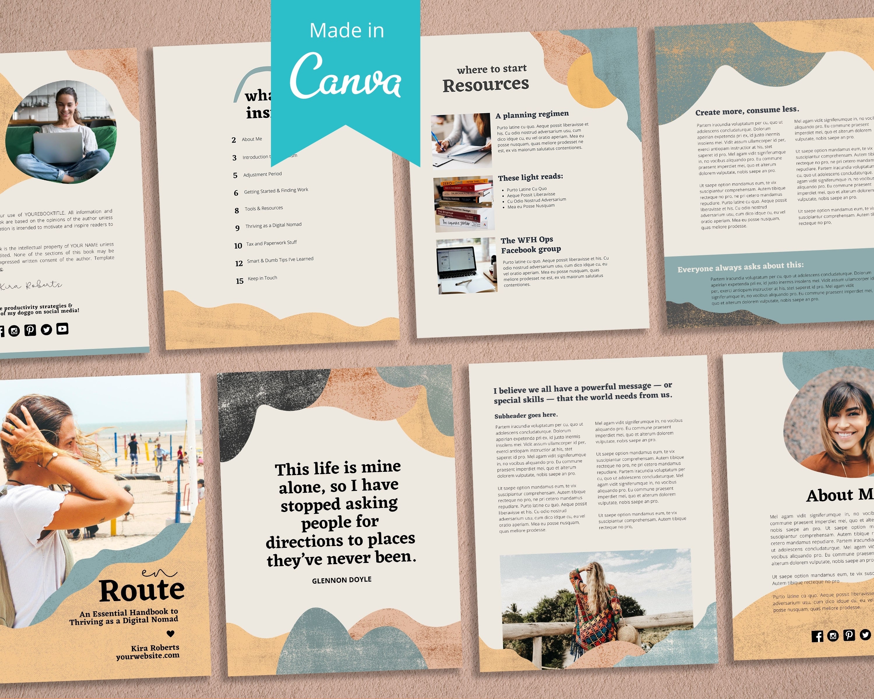 Modern Ebook Template Made in Canva - Etsy Modern Ebook Template Made in Canva - Etsy