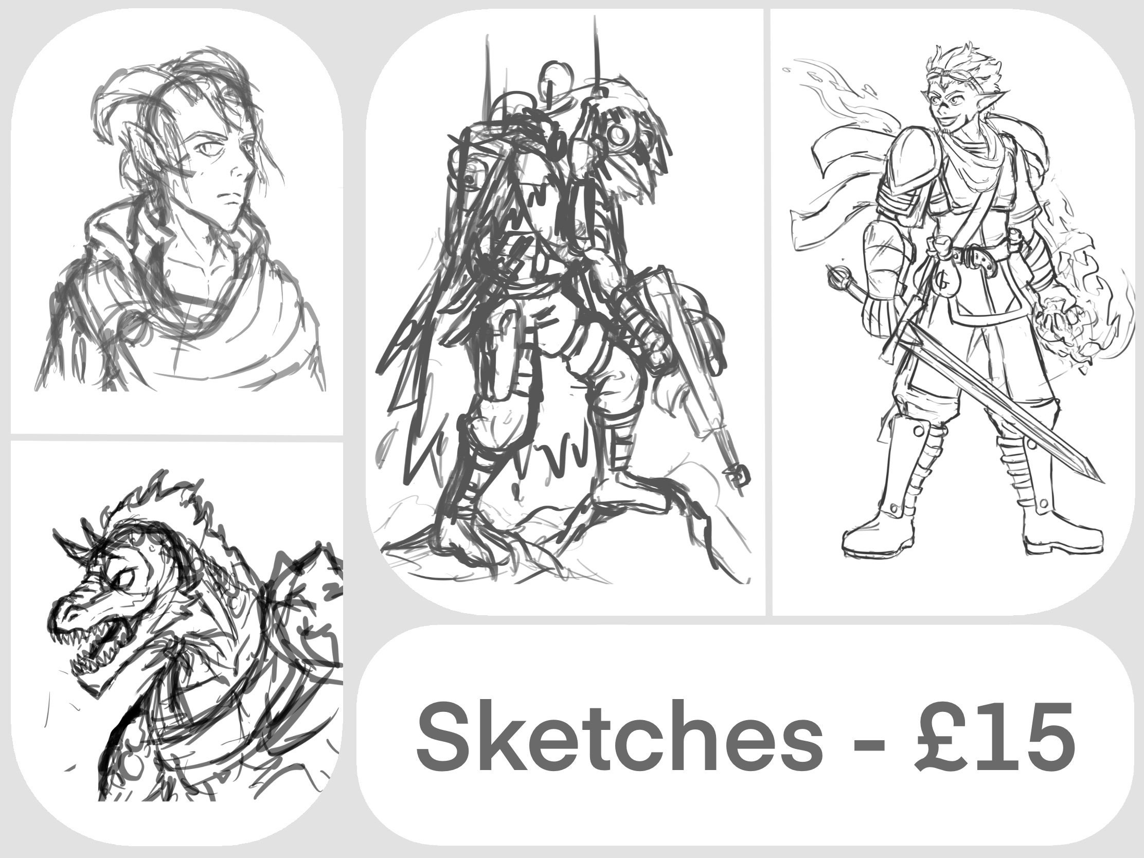 Custom Character Art // Dnd // Pathfinder // Roll20 // Roleplay // Gift ...