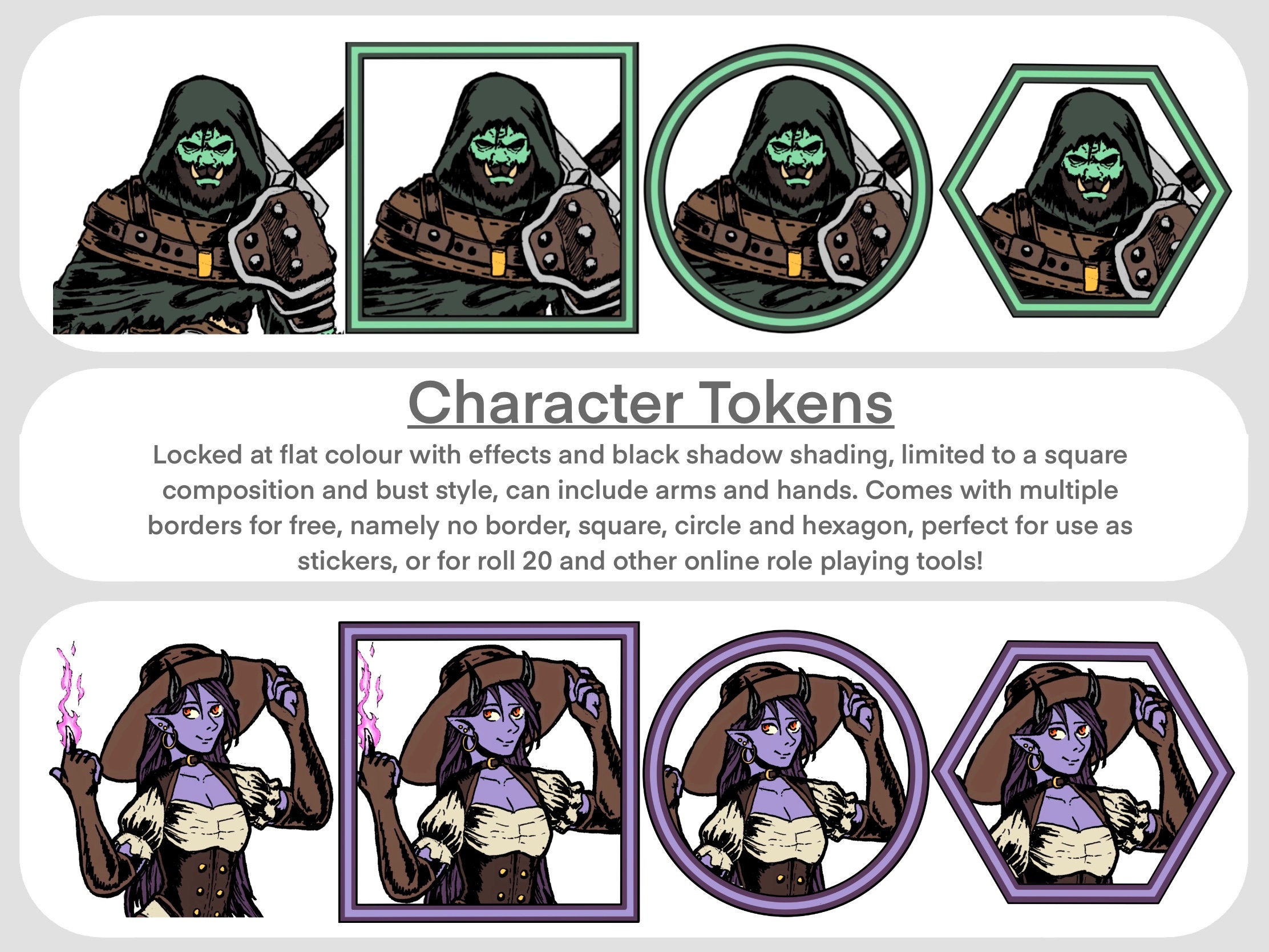 Custom Character Art // Dnd // Pathfinder // Roll20 // Roleplay // Gift ...