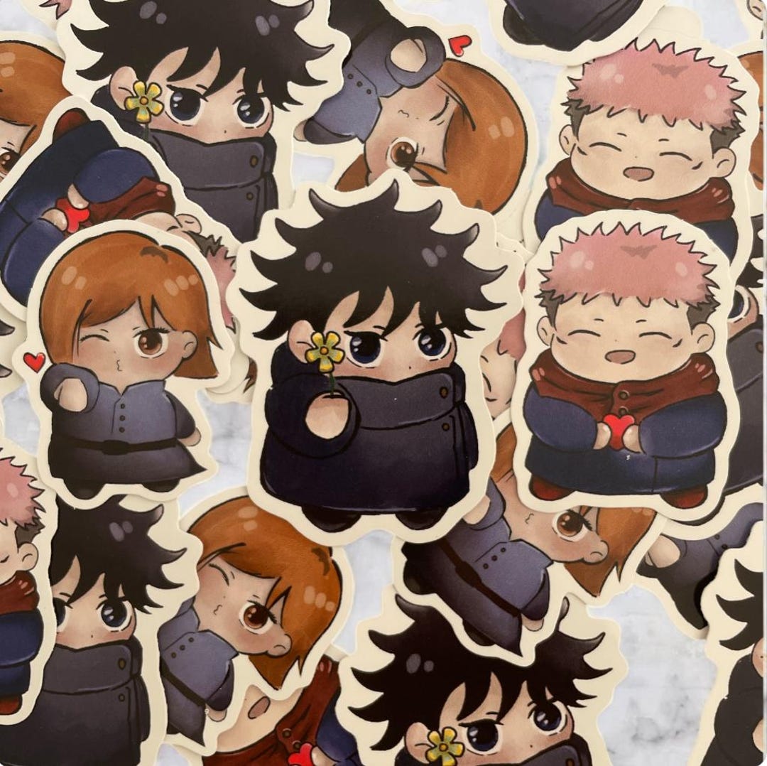 JJK 1st Year Trio Chibi Stickers - Etsy