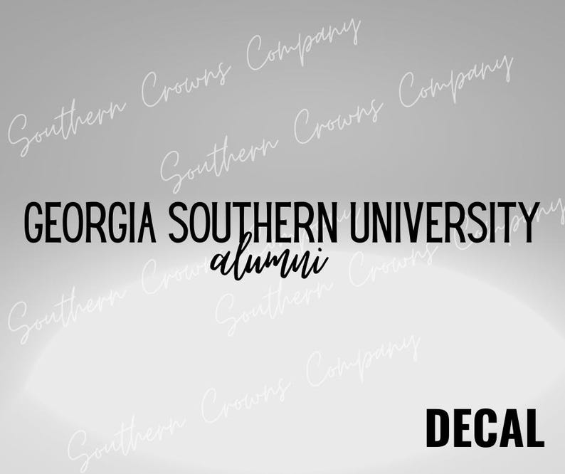 CUSTOM College Alumni Car Truck Decal, Laptop Decal, Waterproof Car ...