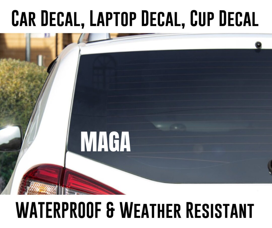MAGA Custom Car Decal, Laptop Decal, Waterproof Car Decals, Cup Decals ...