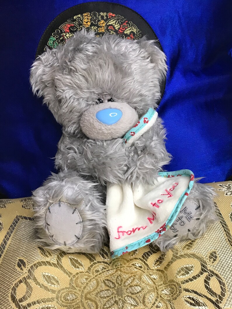90s Vintage Me to You Teddy Bear Toy Teddy With Blanket - Etsy