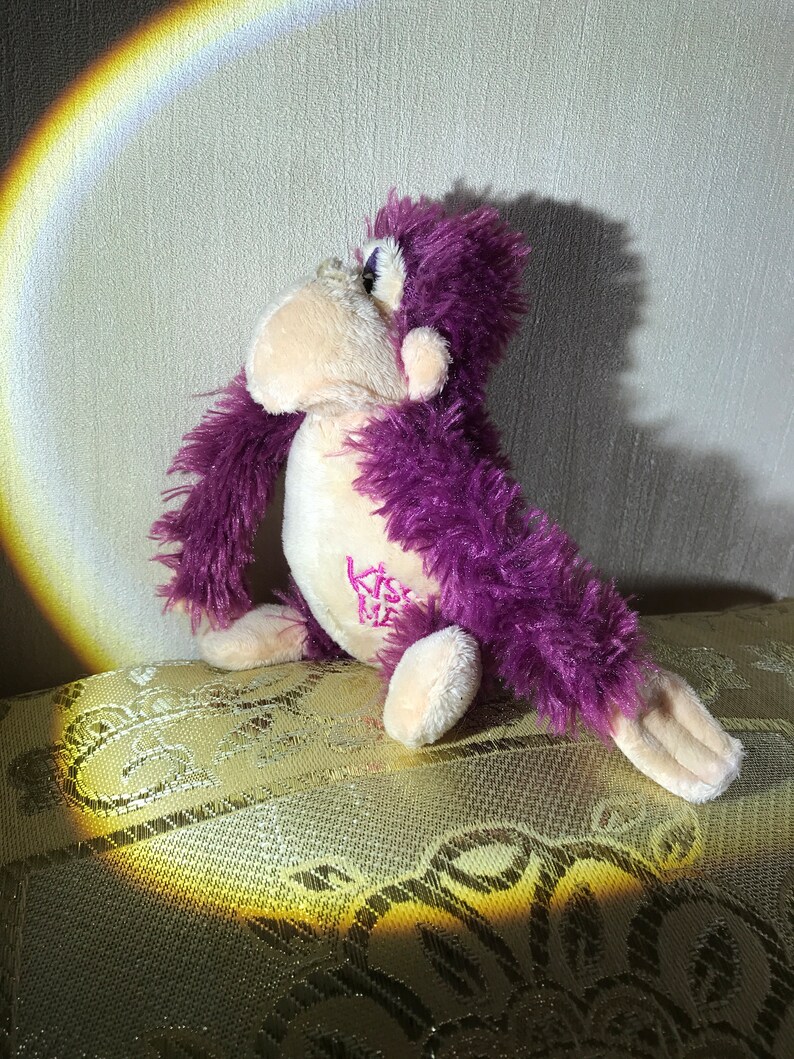 Vintage 90s Monkey Chimpanzee Plush Toy in Purple Color - Etsy
