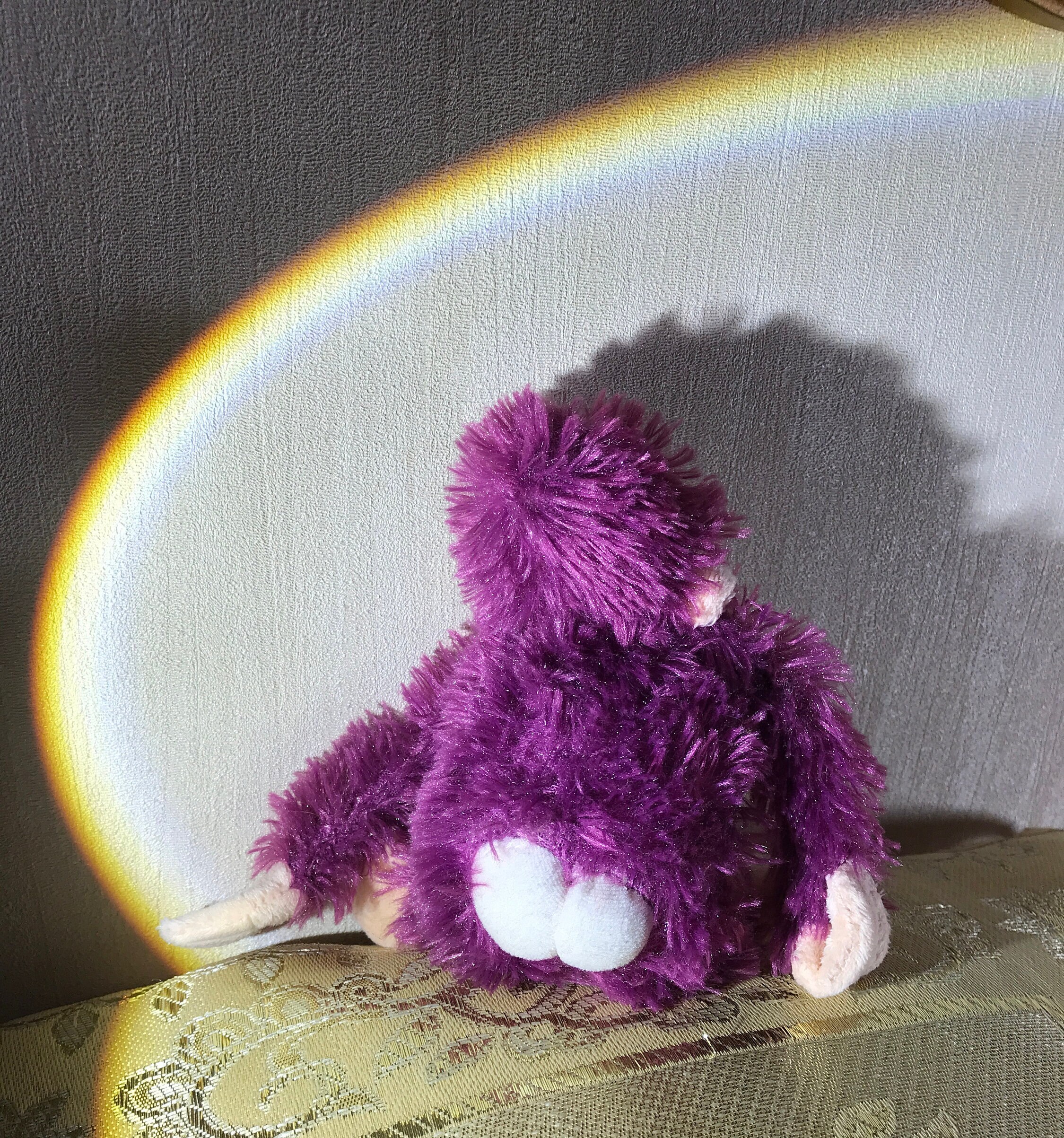 Vintage 90s Monkey Chimpanzee Plush Toy in Purple Color - Etsy