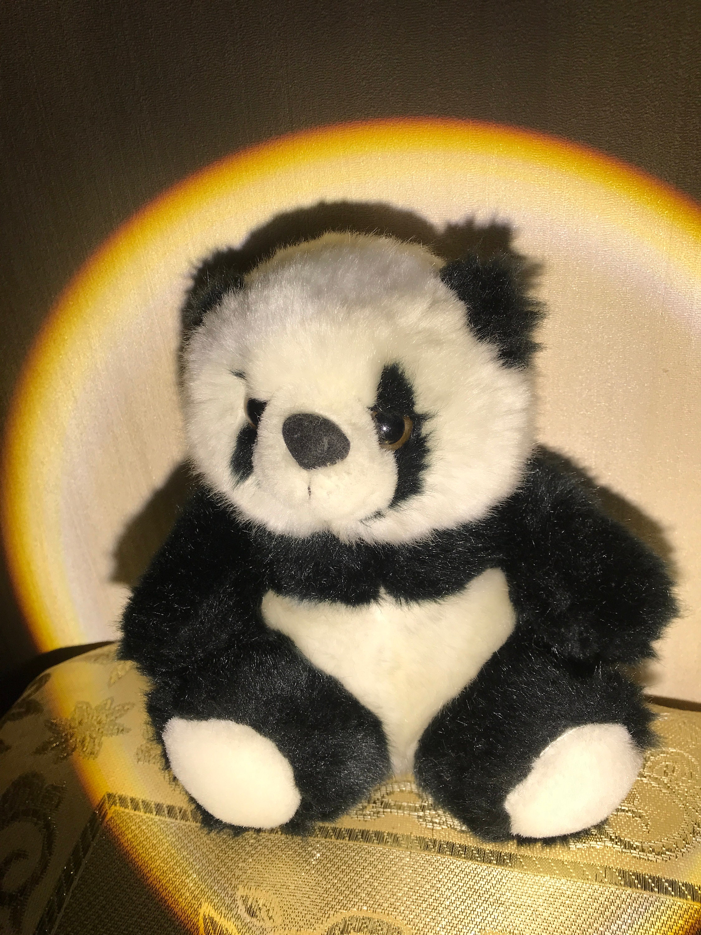 Vintage années 90 peluche ours panda couleur noir et blanc - Etsy France