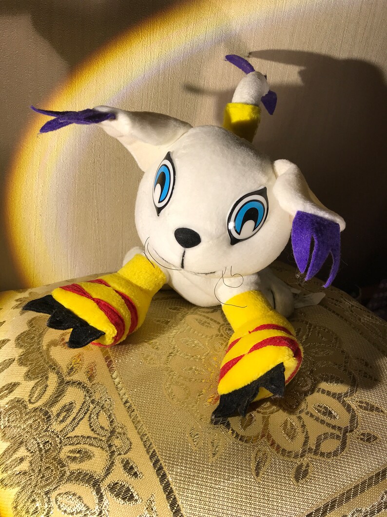 Japan 90s Vintage DIGIMON Plush Toy Tailmon New Evolution Plush Doll ...