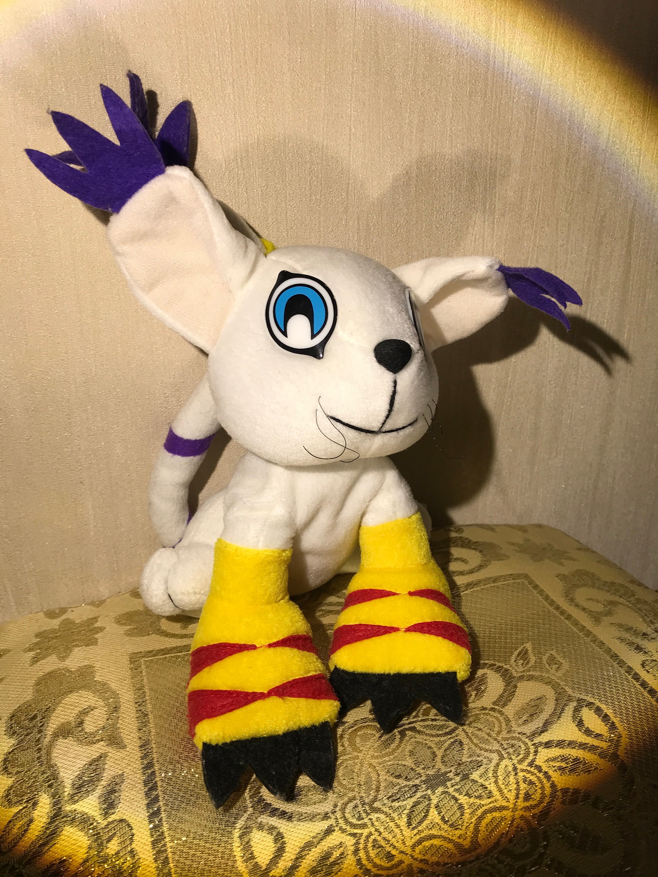 Japan 90s Vintage DIGIMON Plush Toy Tailmon New Evolution Plush Doll ...
