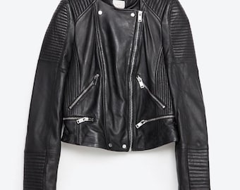 Italian Leather Black Jacket - Etsy