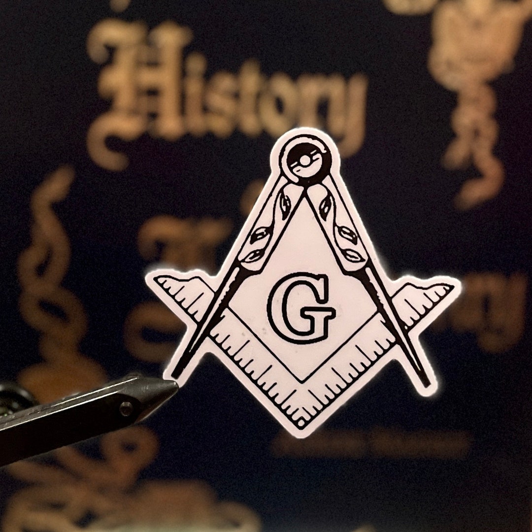 Square and Compasses Freemason 3" Vinyl Die-cut Sticker - Etsy