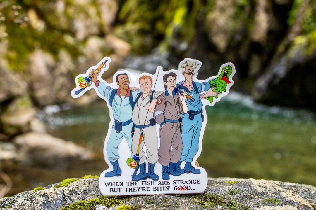 Ghostbusters Fly Fishing Trout 4” and 5” Die-cut Vinyl Sticker - Etsy