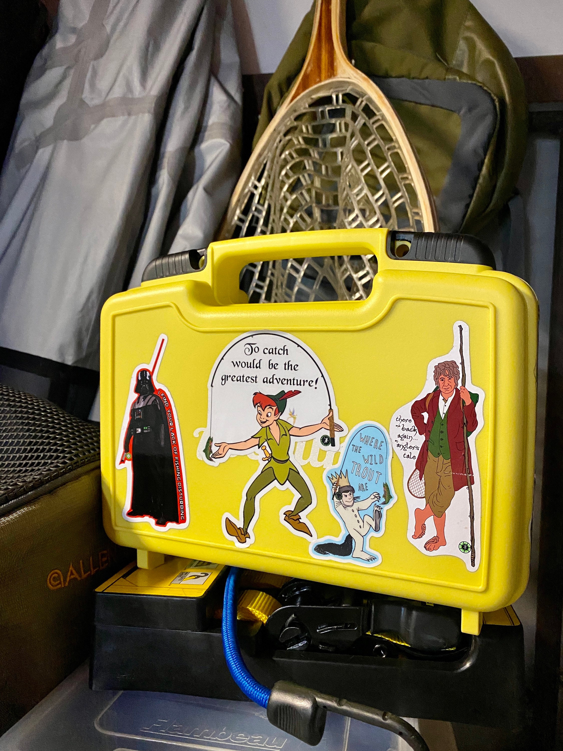 Bilbo Baggins Angler’s HOLIDAY Fly Fish Tolkien 4”&5” Die-cut Vinyl ...