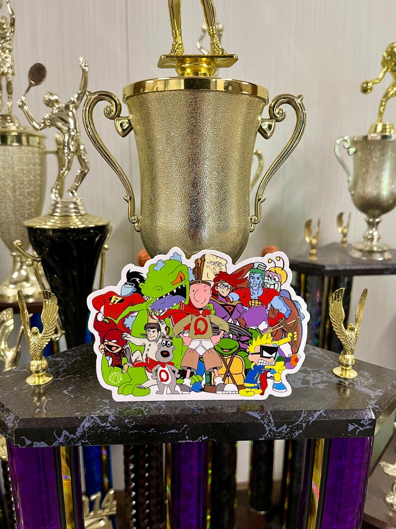 90s Cartoon Hero Vinyl Sticker - Nickelodeon, Cartoon Network - Etsy