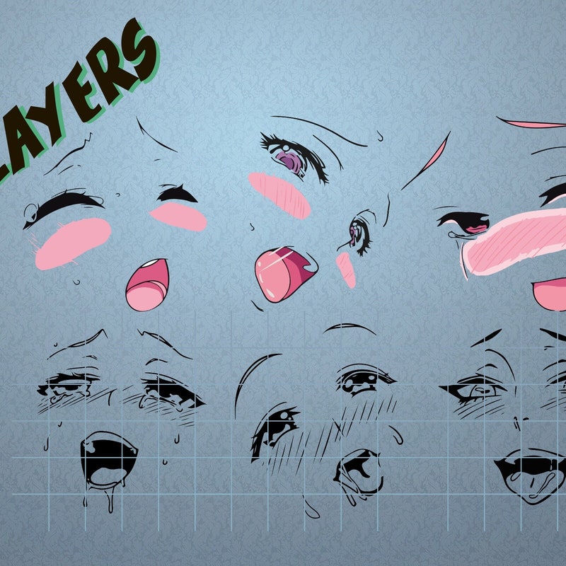 Waifu Face Stickers - Etsy