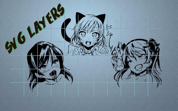 Ahegao Ahegao Svg Waifu Waifu Svg Anime Svg Anime Girls - Etsy UK