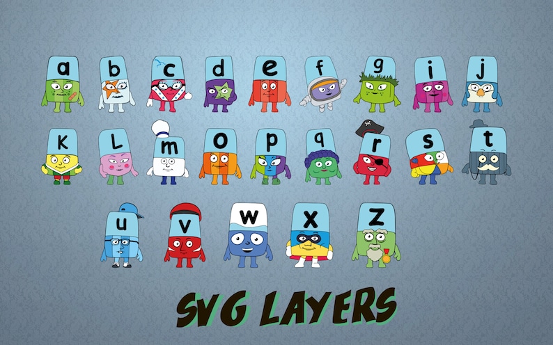 Bundle Alphablocks, Bundle Alphablocks Svg, Alpha Block, Alpha Block ...