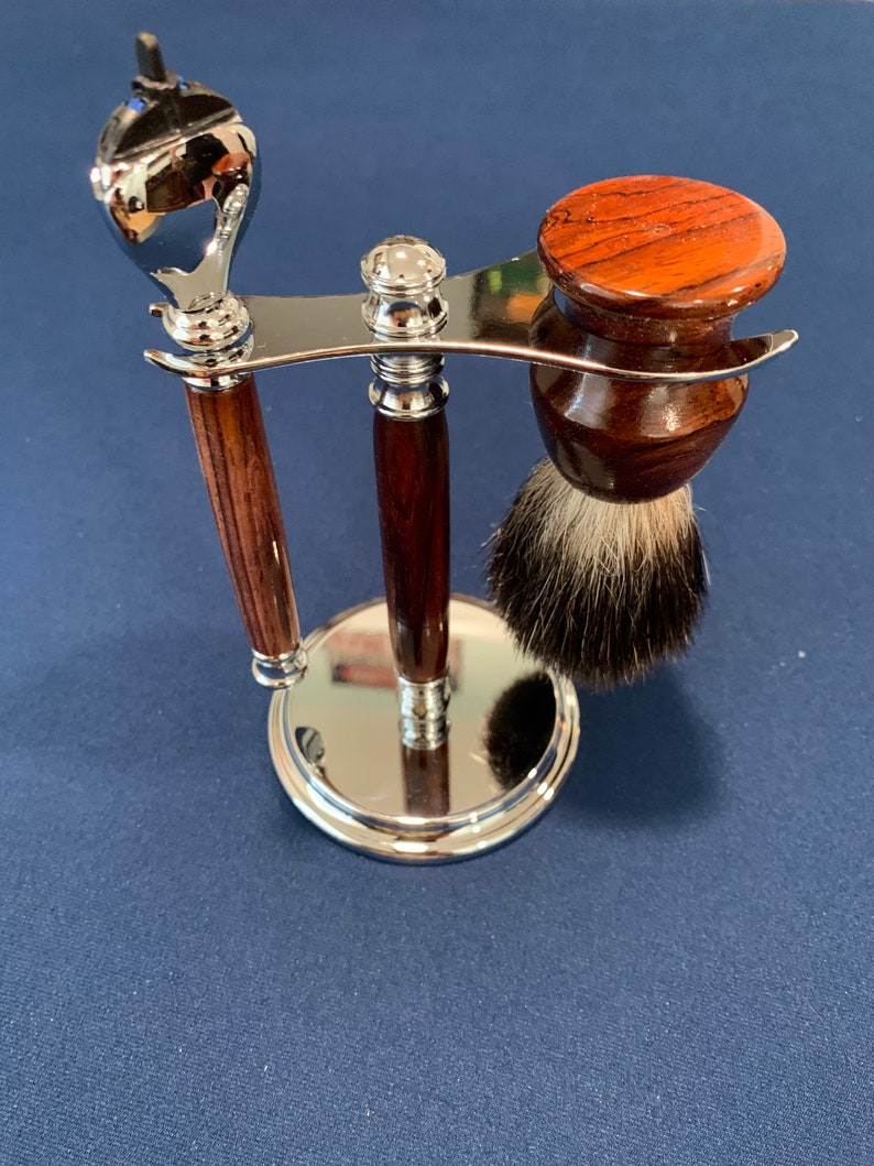 Hand Turned Wood Shaving Set - Gillette Fusion - Etsy