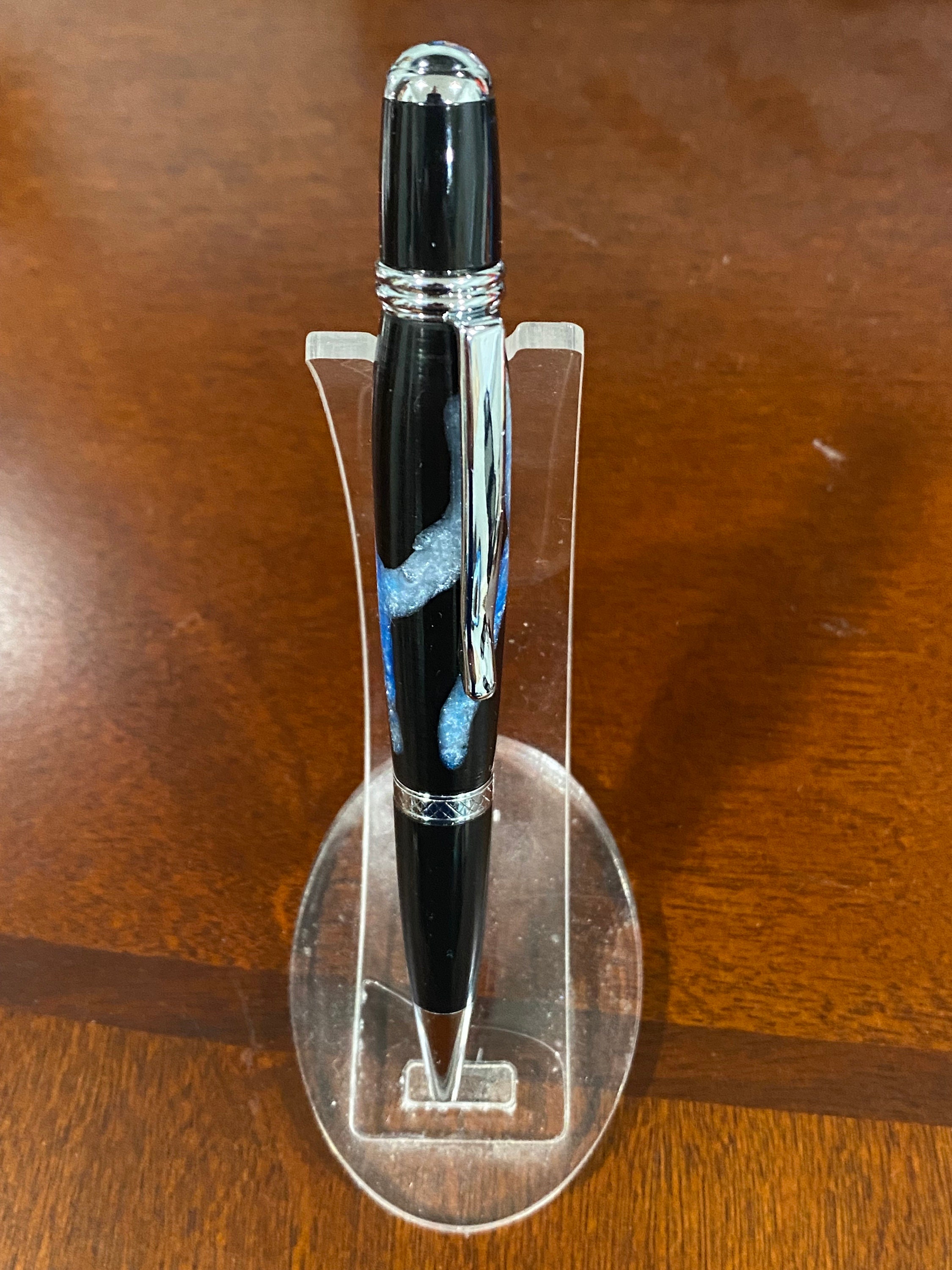 Hand Turned Hand Casted Acrylic Gatsby Pen Chrome - Etsy