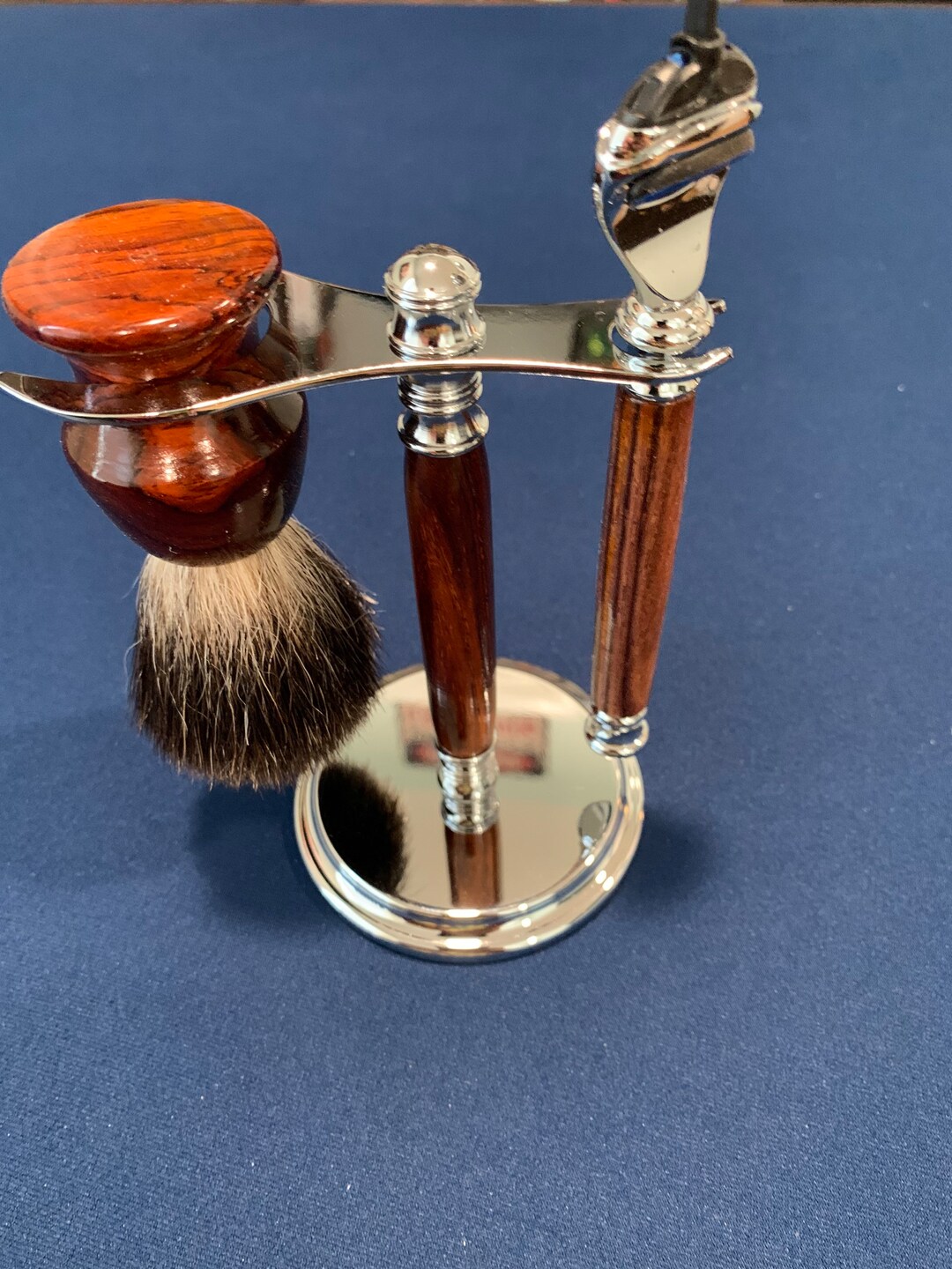 Hand Turned Wood Shaving Set - Gillette Fusion - Etsy