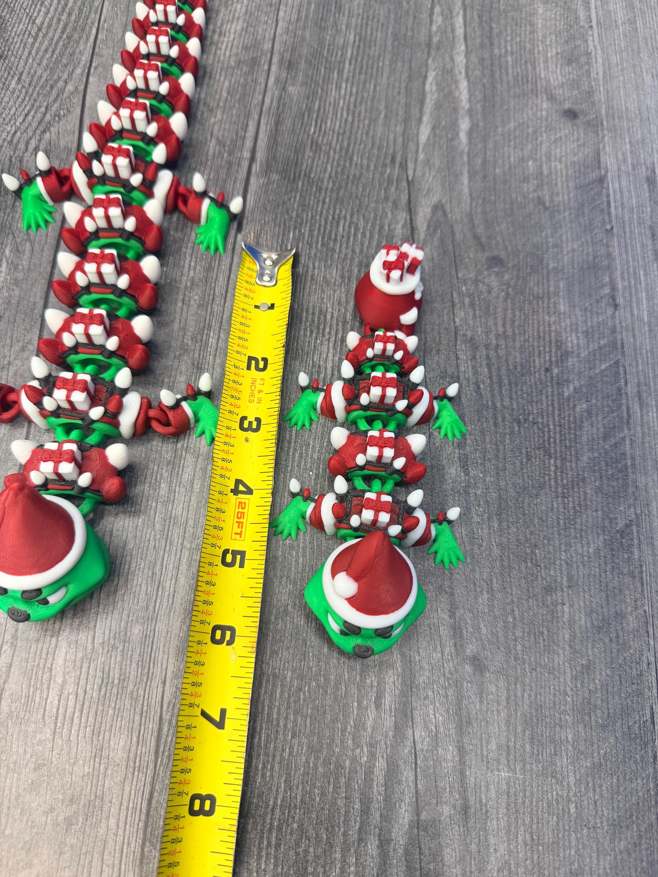 Grinch Inspired Dragon | Christmas 3D Printed Articulated Toy | Holiday ...
