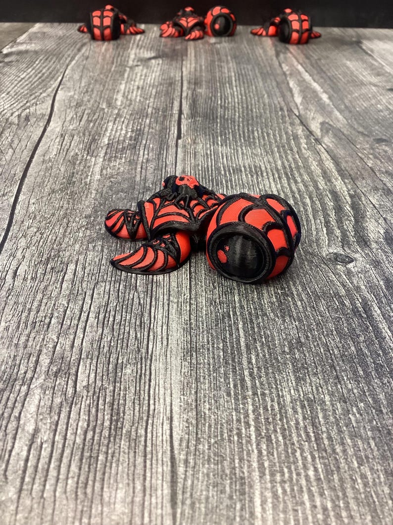 Spider Turtle Fidget Toy 3D Printed Articulated Flexi Reptile With ...