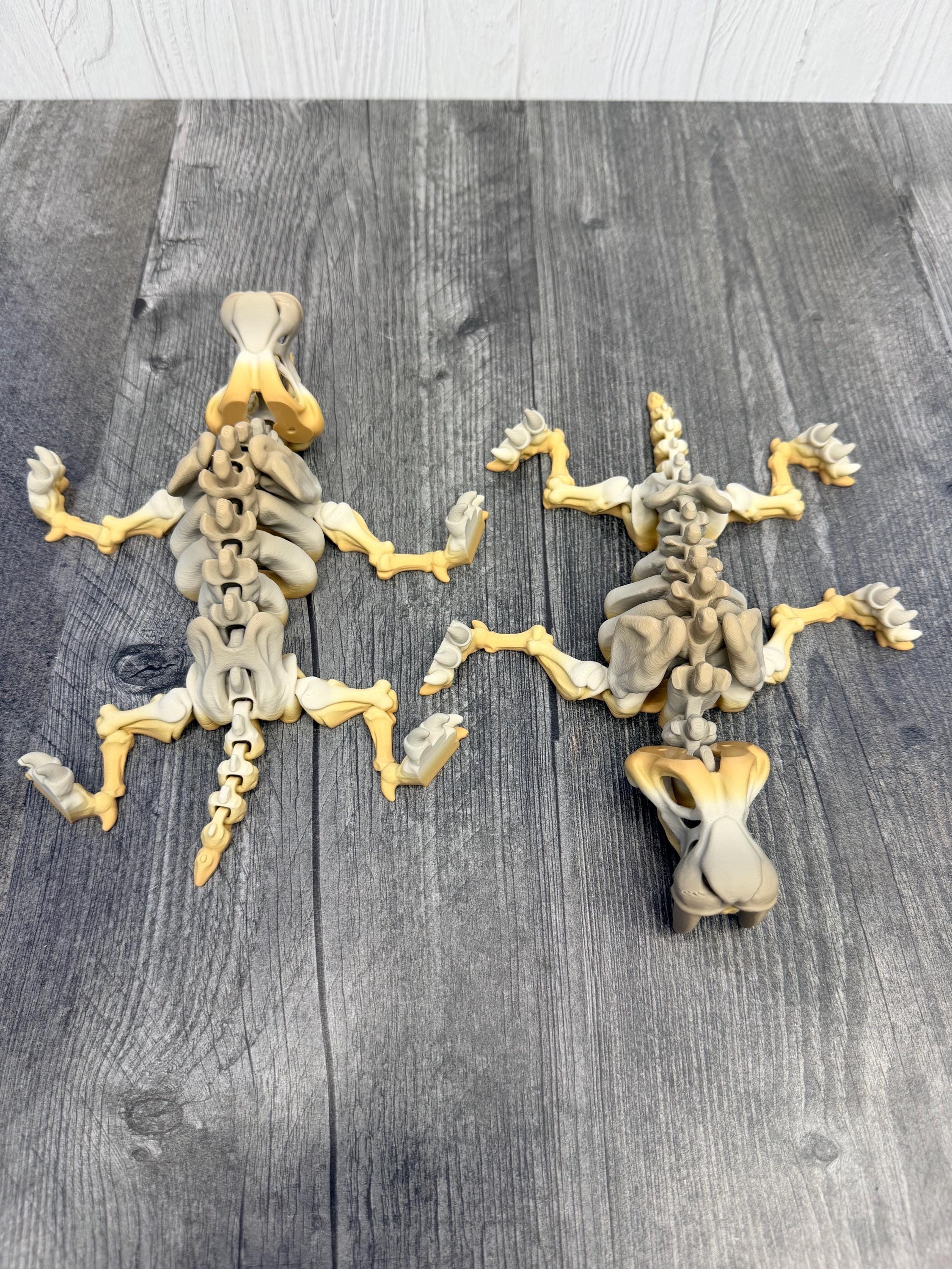 Saber Tooth Skeleton | 3D Printed Prehistoric Animal Model | 8" Long X ...