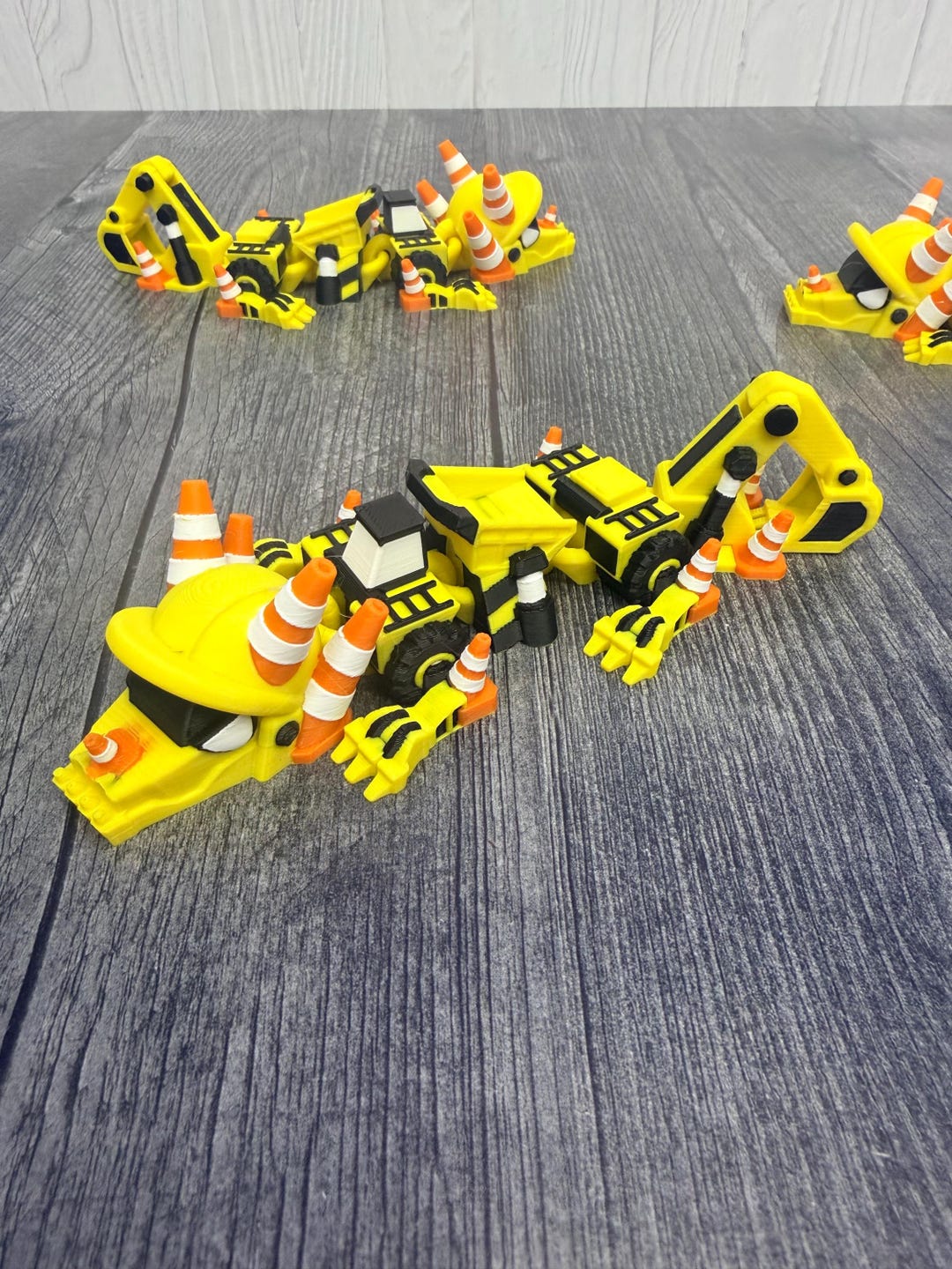 Construction Dragon – 3D Printed Articulated Bucket Dragon | Flexi ...