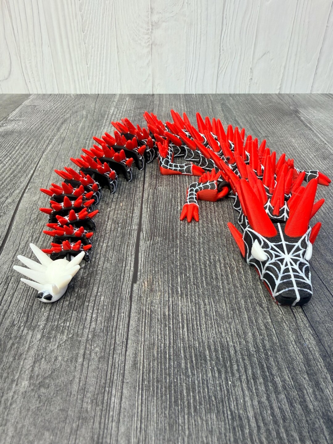 Spider-man Inspired Dragon | 3D Printed Articulated Superhero Dragon ...