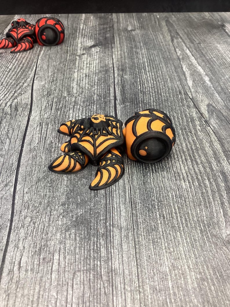 Spider Turtle Fidget Toy 3D Printed Articulated Flexi Reptile With ...