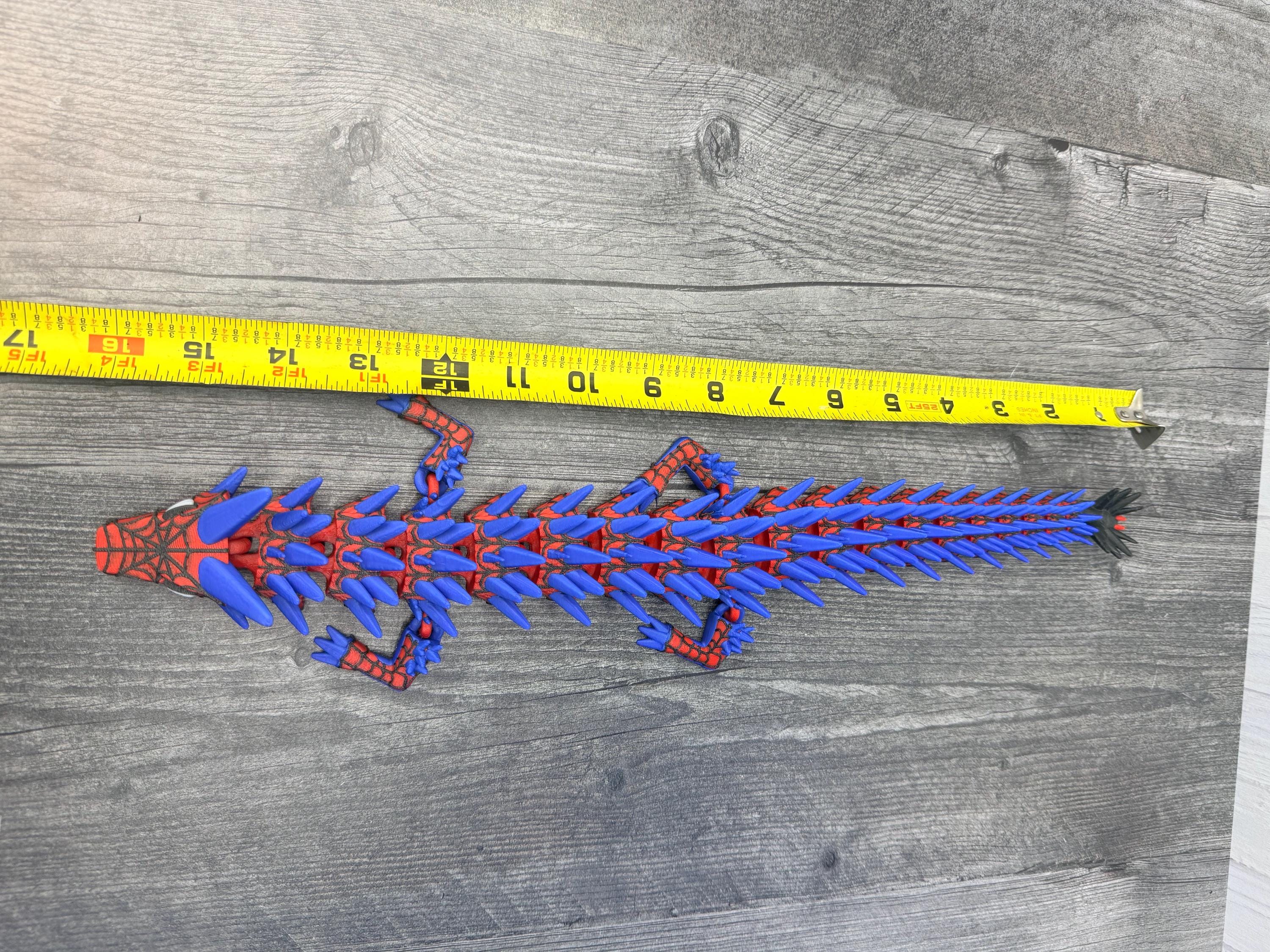 Spider-man Inspired Dragon | 3D Printed Articulated Superhero Dragon ...
