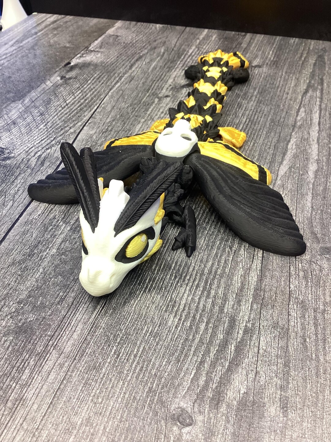 Moth Dragon Gothic Fantasy Creature Statue Dark Dragon Figurine Gothic ...