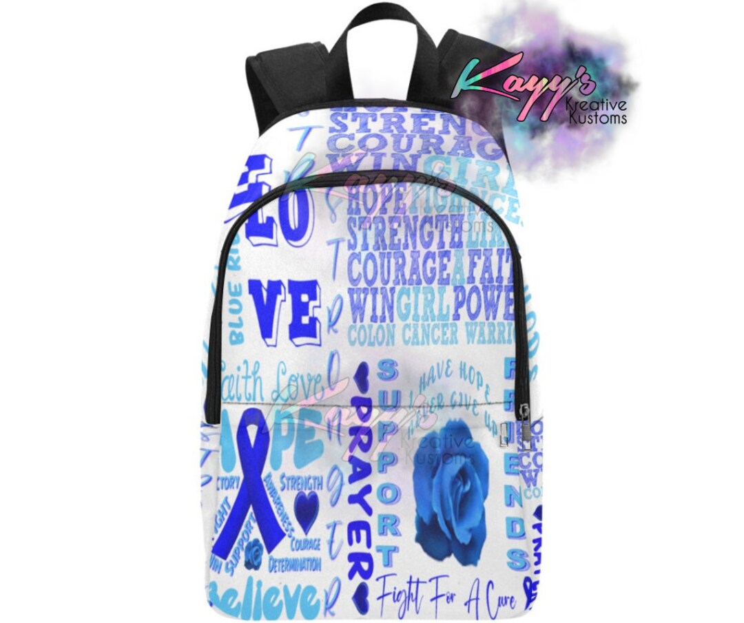 Colon Cancer Backpack Custom Backpack Personalized Backpack Colon ...
