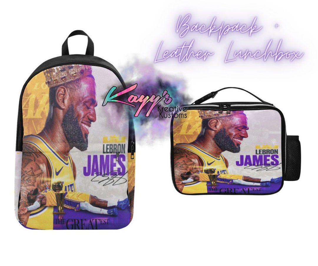 Personalized Backpack Lebron James Style Backpack Custom Backpack Back ...