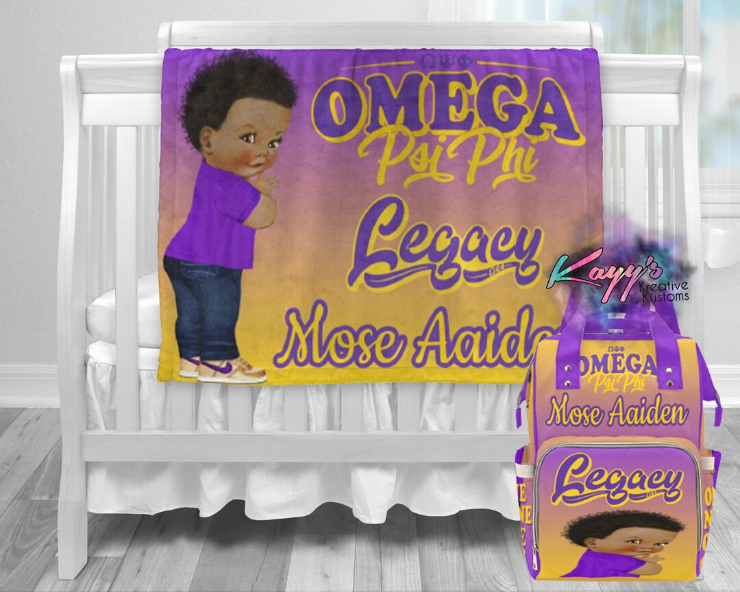 Personalized Diaper Bag Omega Psi Phi Style Diaper Bag - Etsy