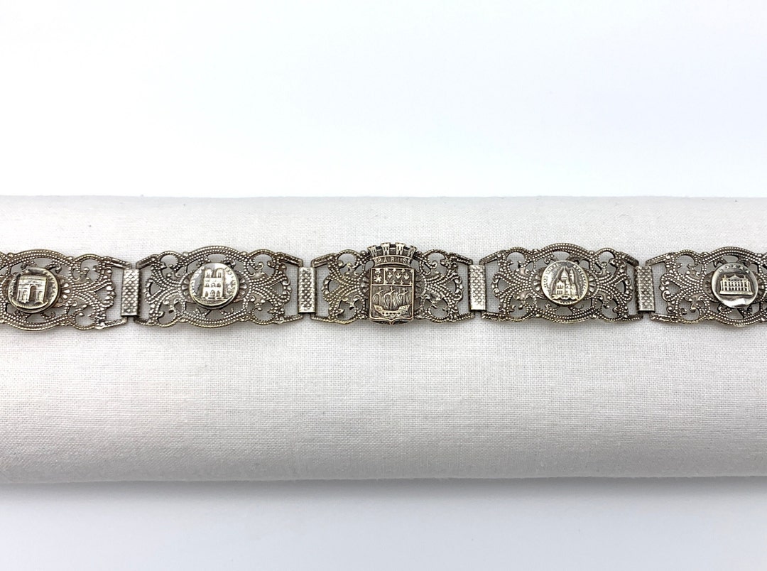 Vintage Paris Souvenir 5 Link Bracelet - Etsy