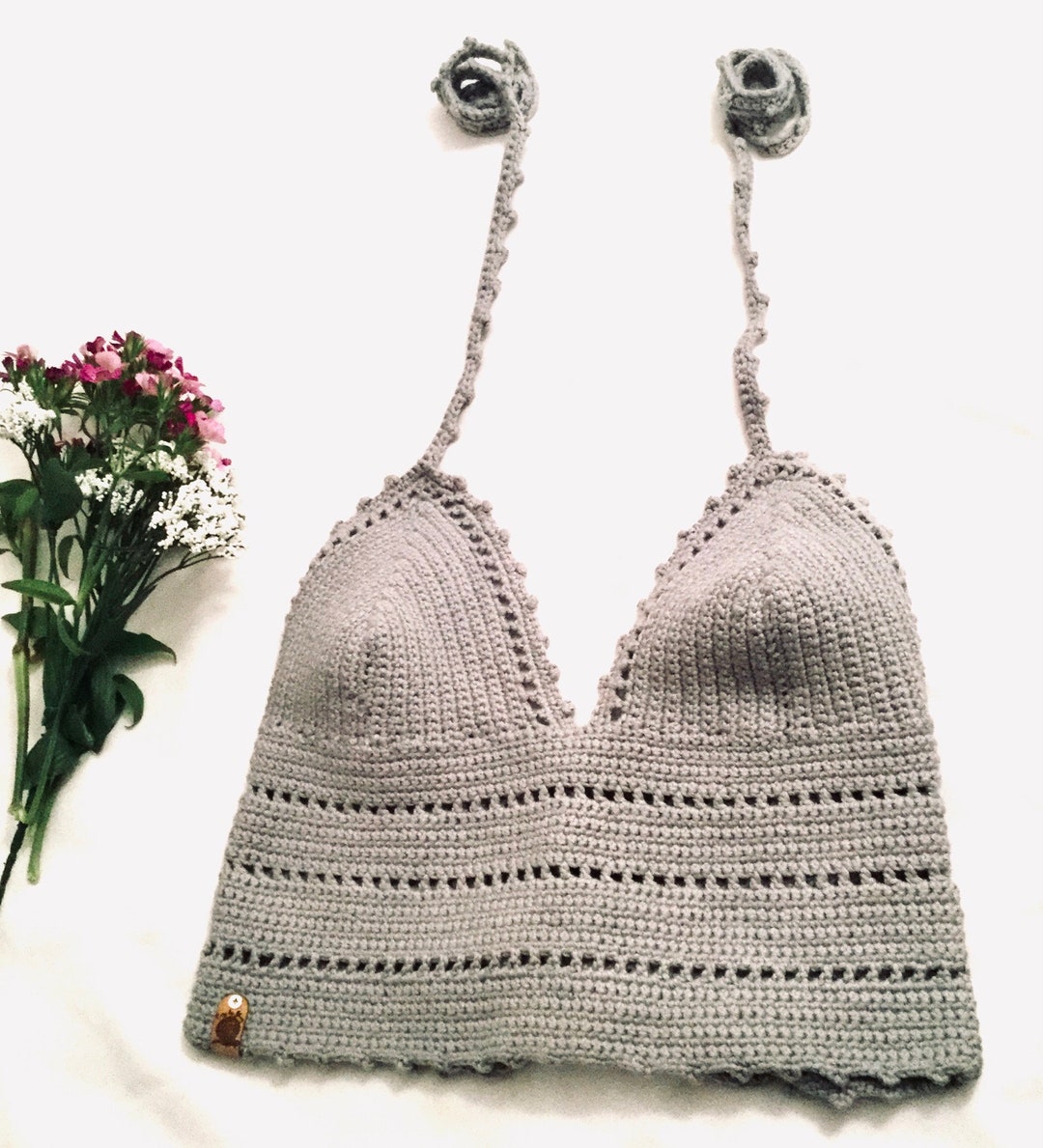 Sexy Crochet Halter Top, Boho Bralette, Womens Festival Top, Ladies ...