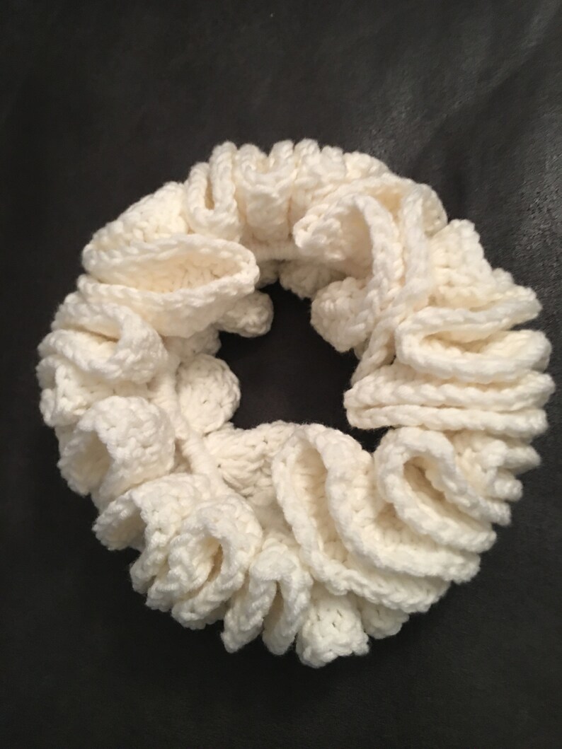Set of Two Crochet Scrunchies Handmade Scrunchies - Etsy
