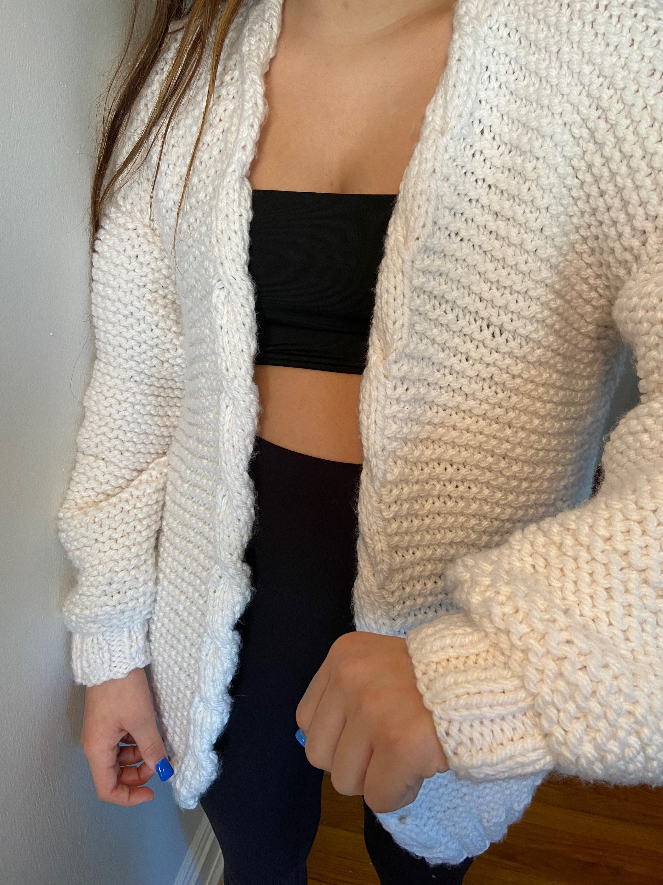 Long Chunky Cardigan/woman Winter Sweater/hand Knit Cardigan/git for ...