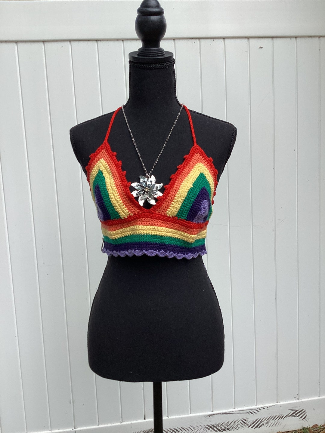 Pride Rainbow Top/crochet Top/lgbtq Top - Etsy