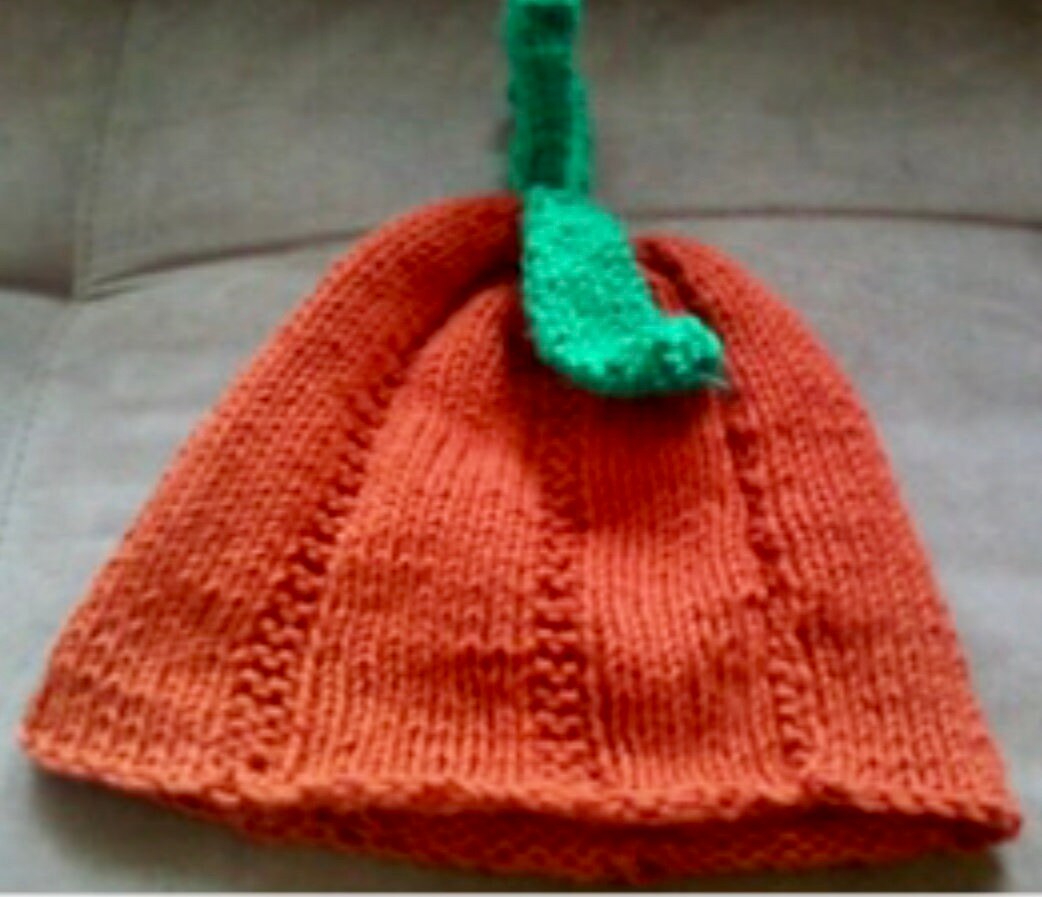 Pumpkin Hat/knit Pumpkin Hat/fall Hat/baby Pumpkin Hat/halloween ...