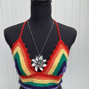 Pride Rainbow Top/crochet Top/lgbtq Top - Etsy