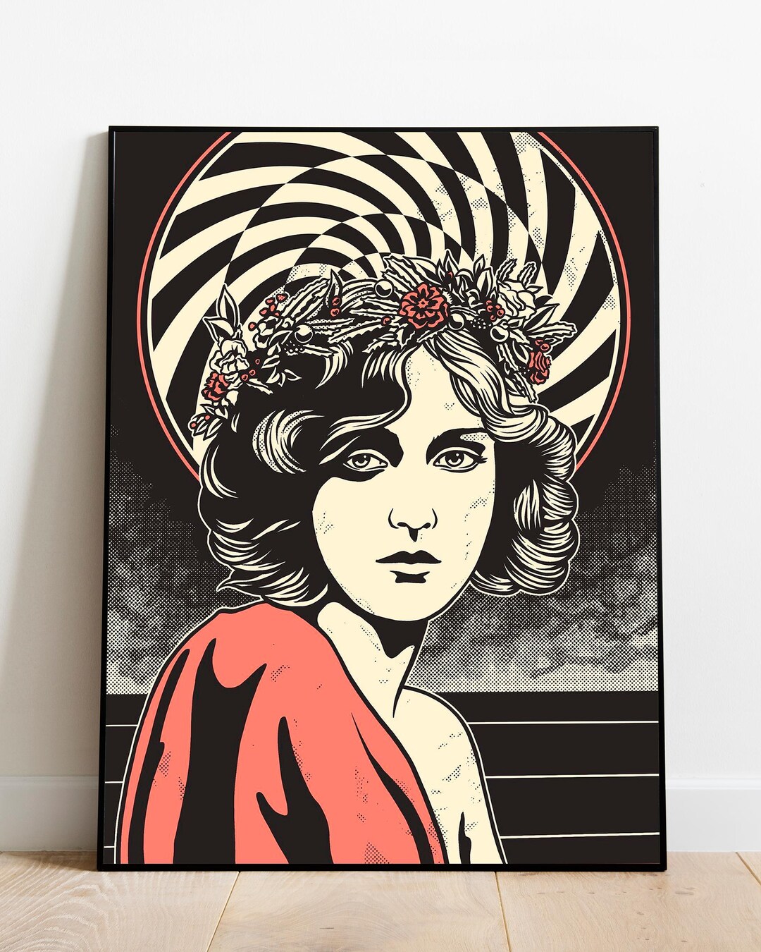 Hypnotic Illustrated Poster - Etsy