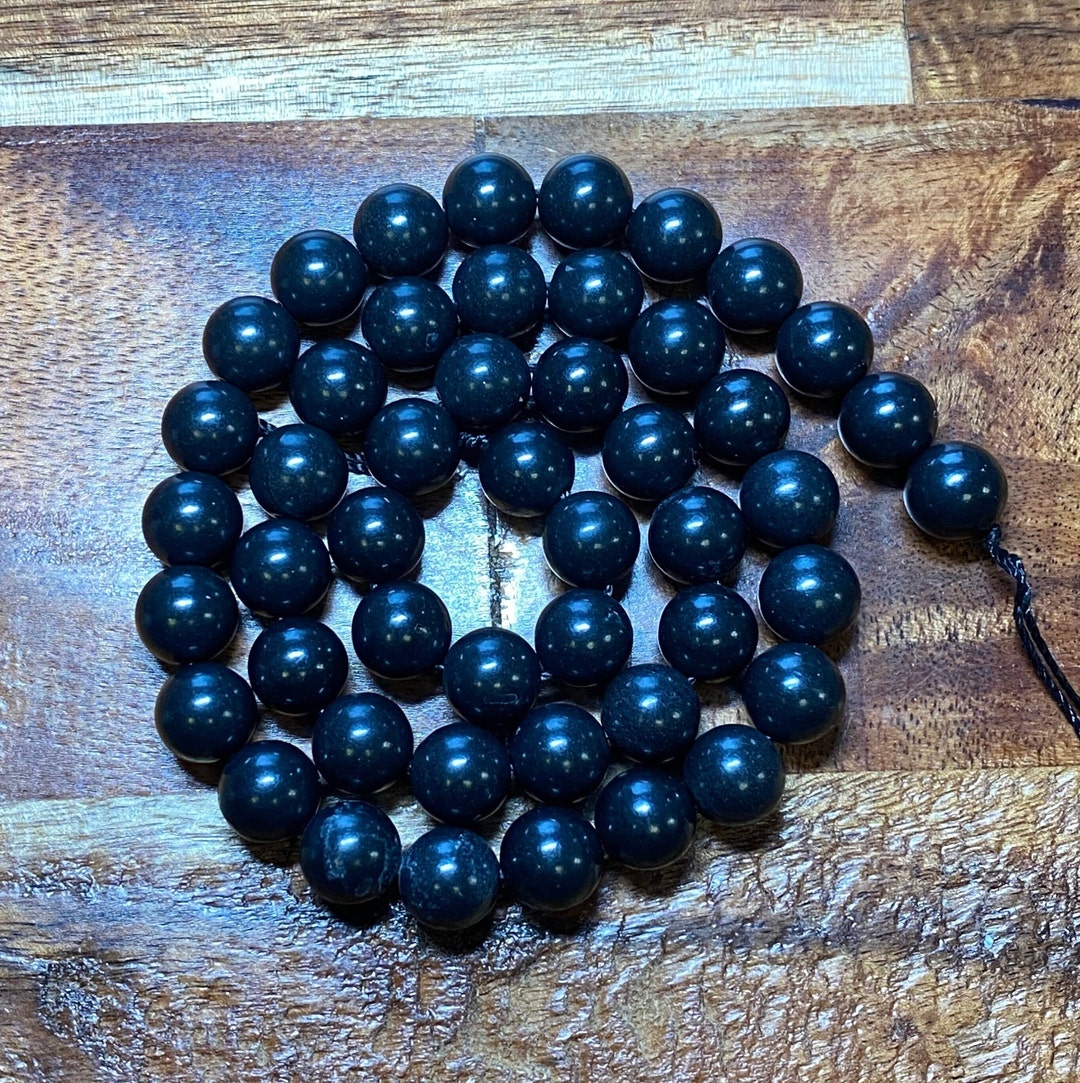 5A Black Russian Shungite: Lustrous Natural Stone/gemstone/natural ...
