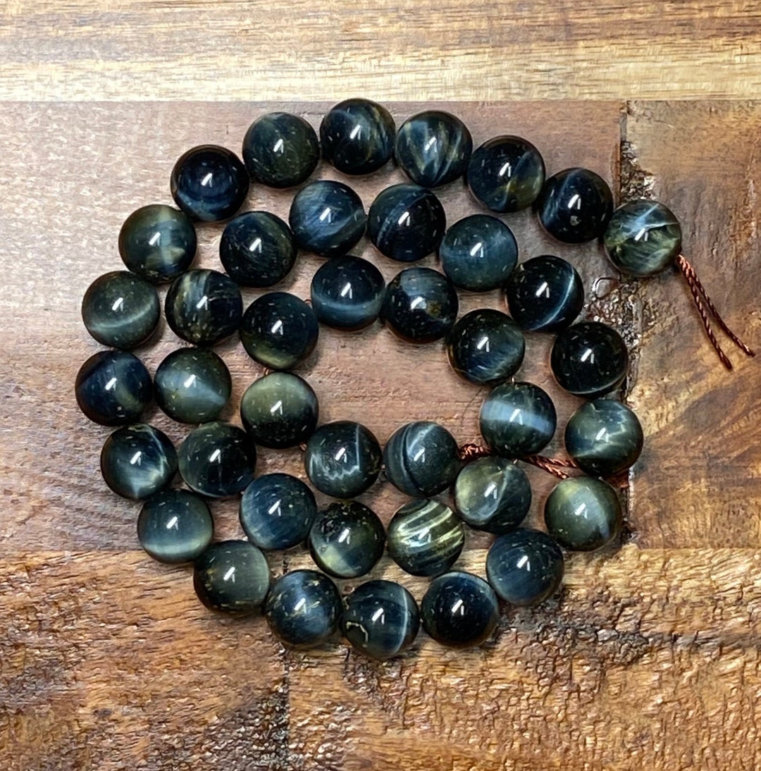 Inspiring 100% Natural 5A Blue Tiger Eye/hawk Eye Gemstone Beads for ...