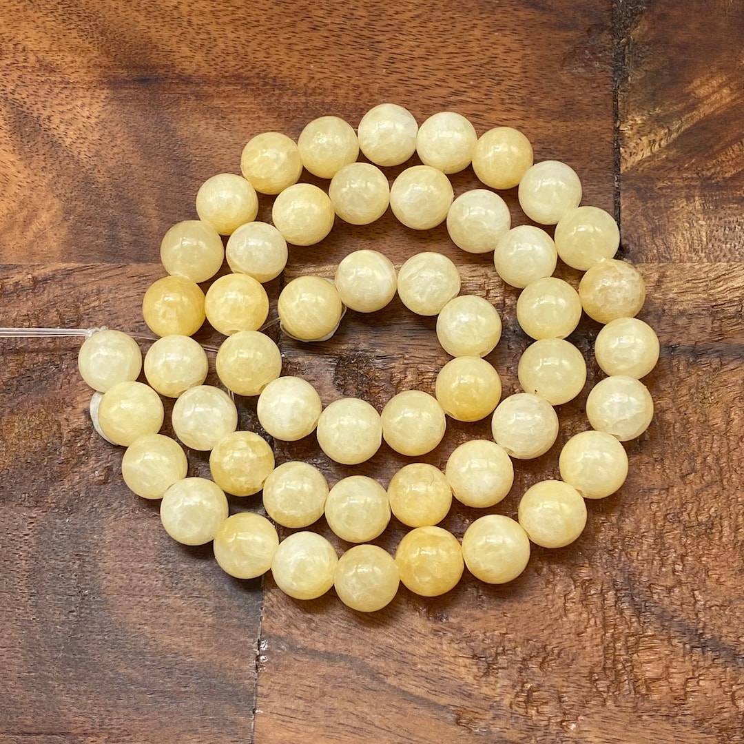 Marvelous Natural 3A Yellow "honey" Jade Gemstone Beads for Jewelry ...