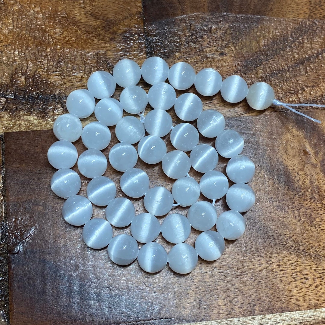 5A Cat's Eye Selenite: Magnificent Natural Stone/gemstone Beads for ...