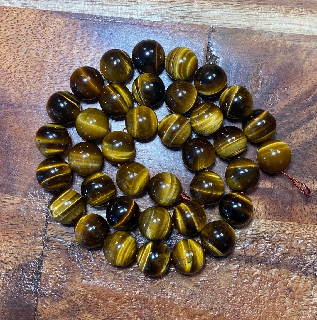 Seductive Natural 7A Yellow Tiger's Eye Gemstone Beads for Jewelry ...