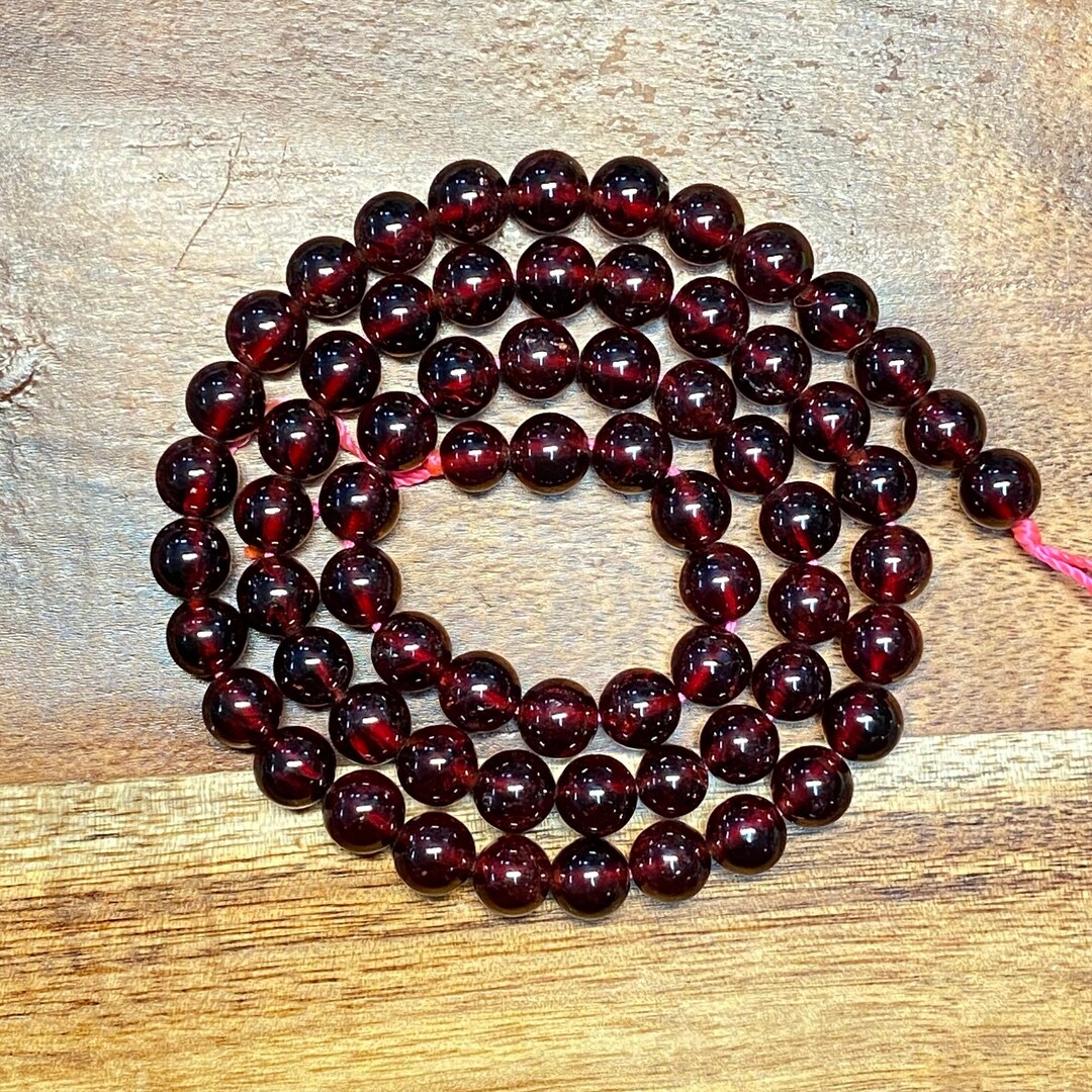 3A Wine Red Garnet: Beautifully Natural Stone/gemstone Beads for ...