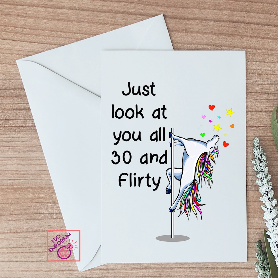 Funny Birthday Cards 30th Birthday Card 30th Birthday Gift - Etsy