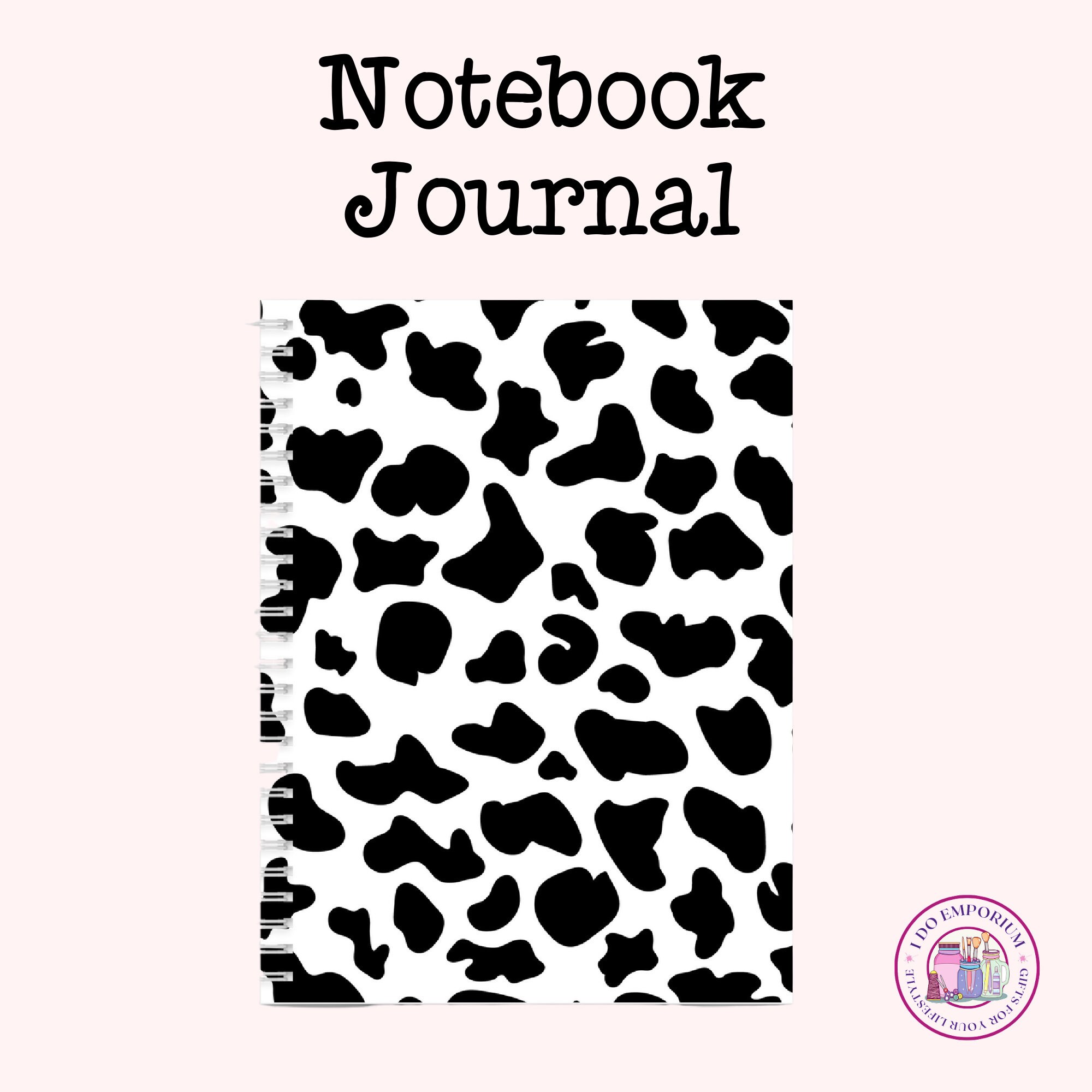 Cow Print Spiral Journal, Daily Notebook Journal, Mothers Day, Farm ...